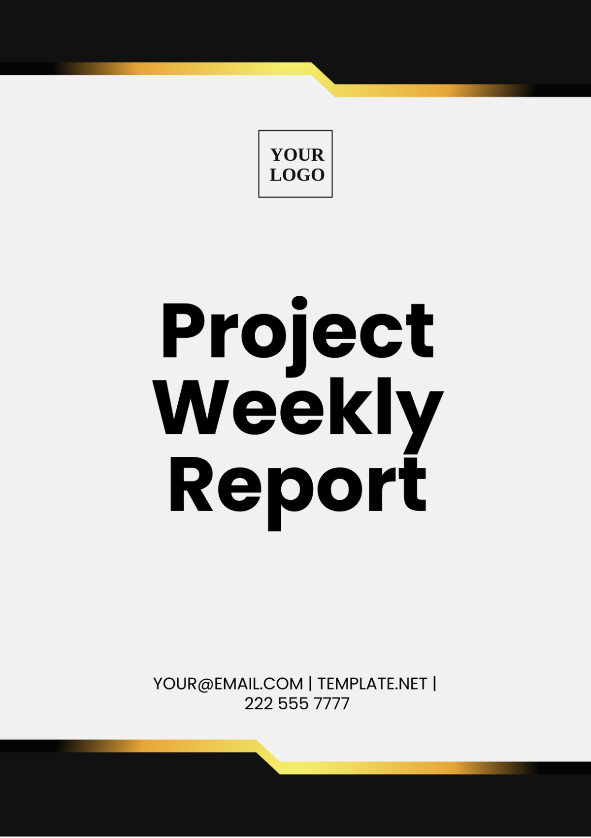 Project Weekly Report Template - Edit Online & Download Example ...