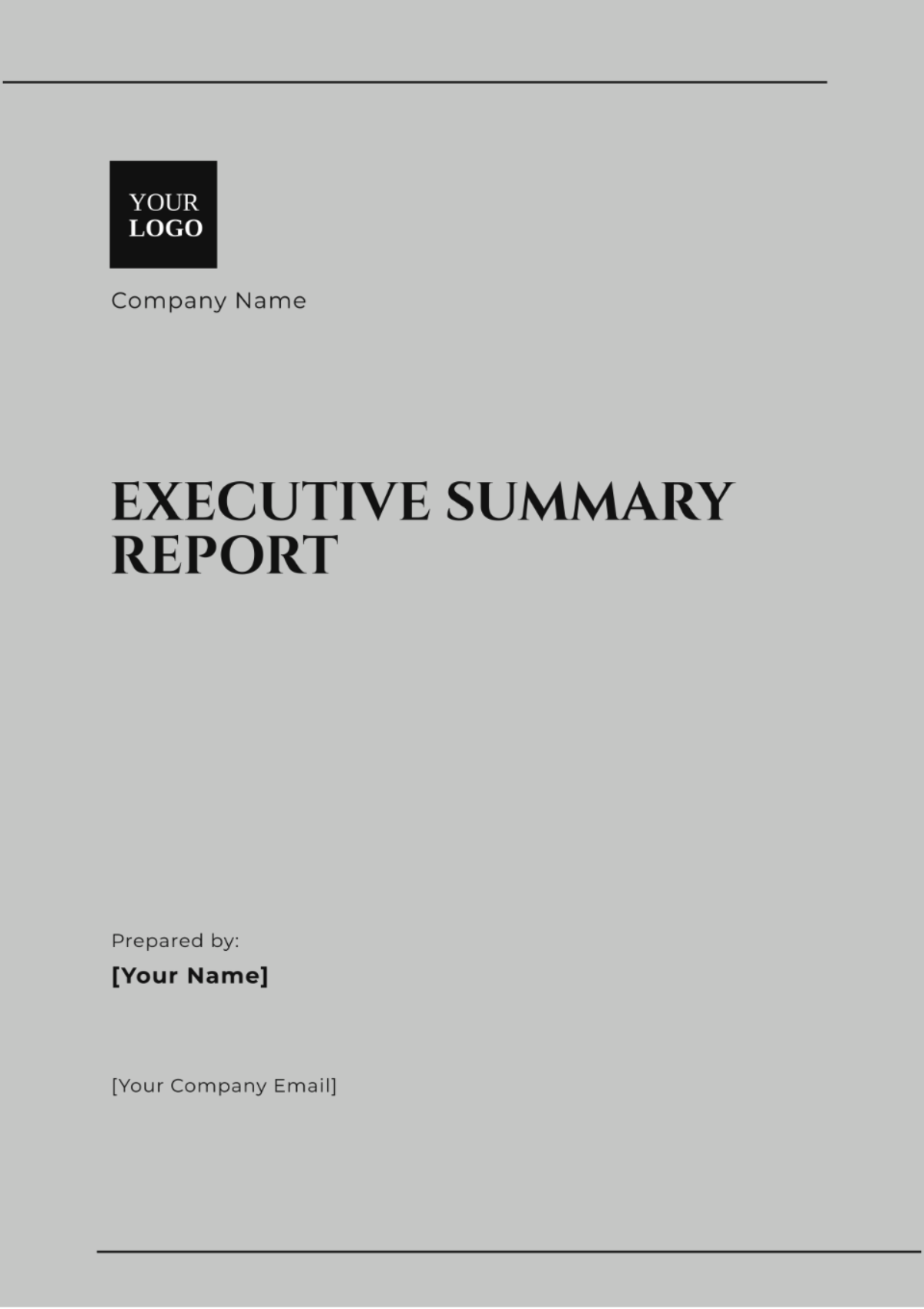 Executive Summary Report Template - Edit Online & Download Example ...