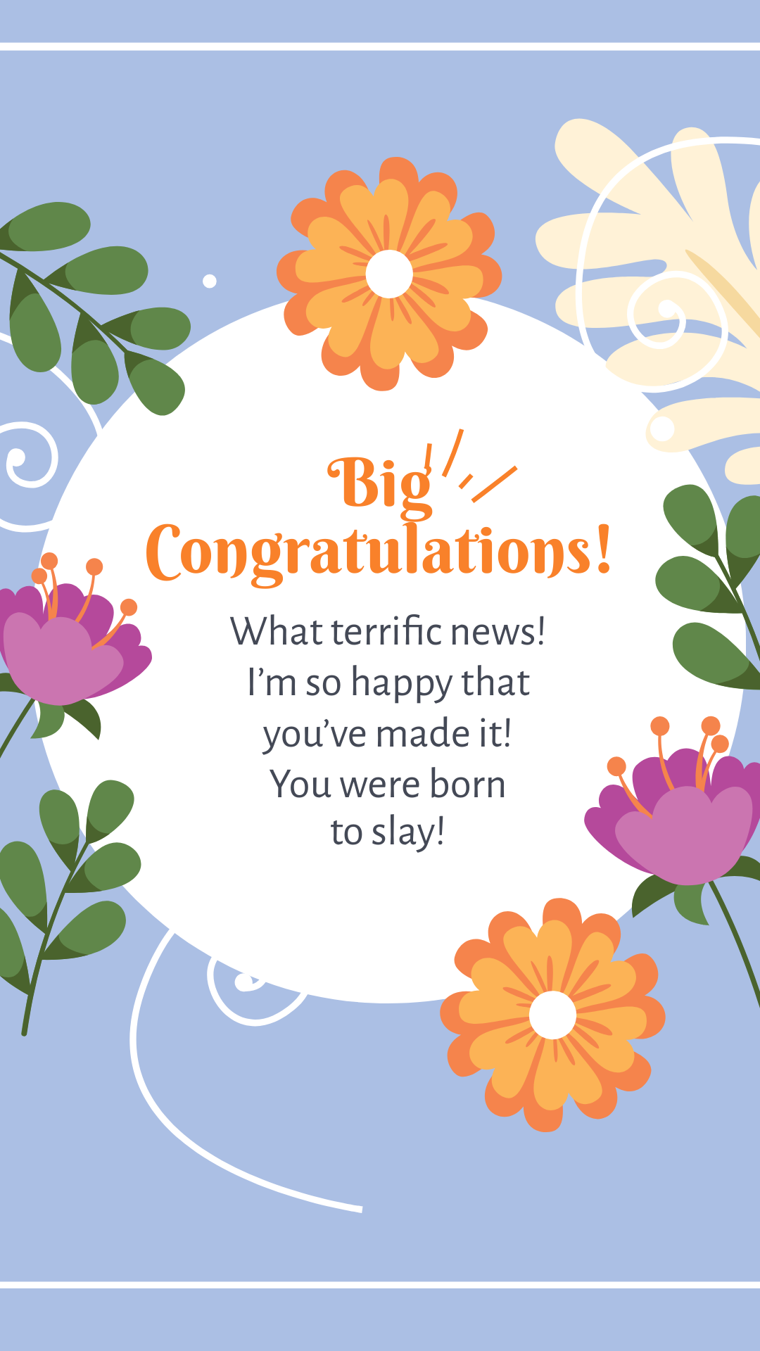 Congratulations Greeting Card Template - Edit Online & Download Example ...