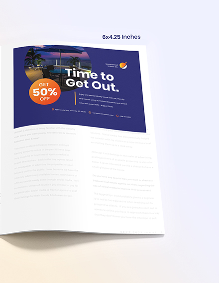 Commercial Travel Magazine Ads Template - InDesign, PSD | Template.net