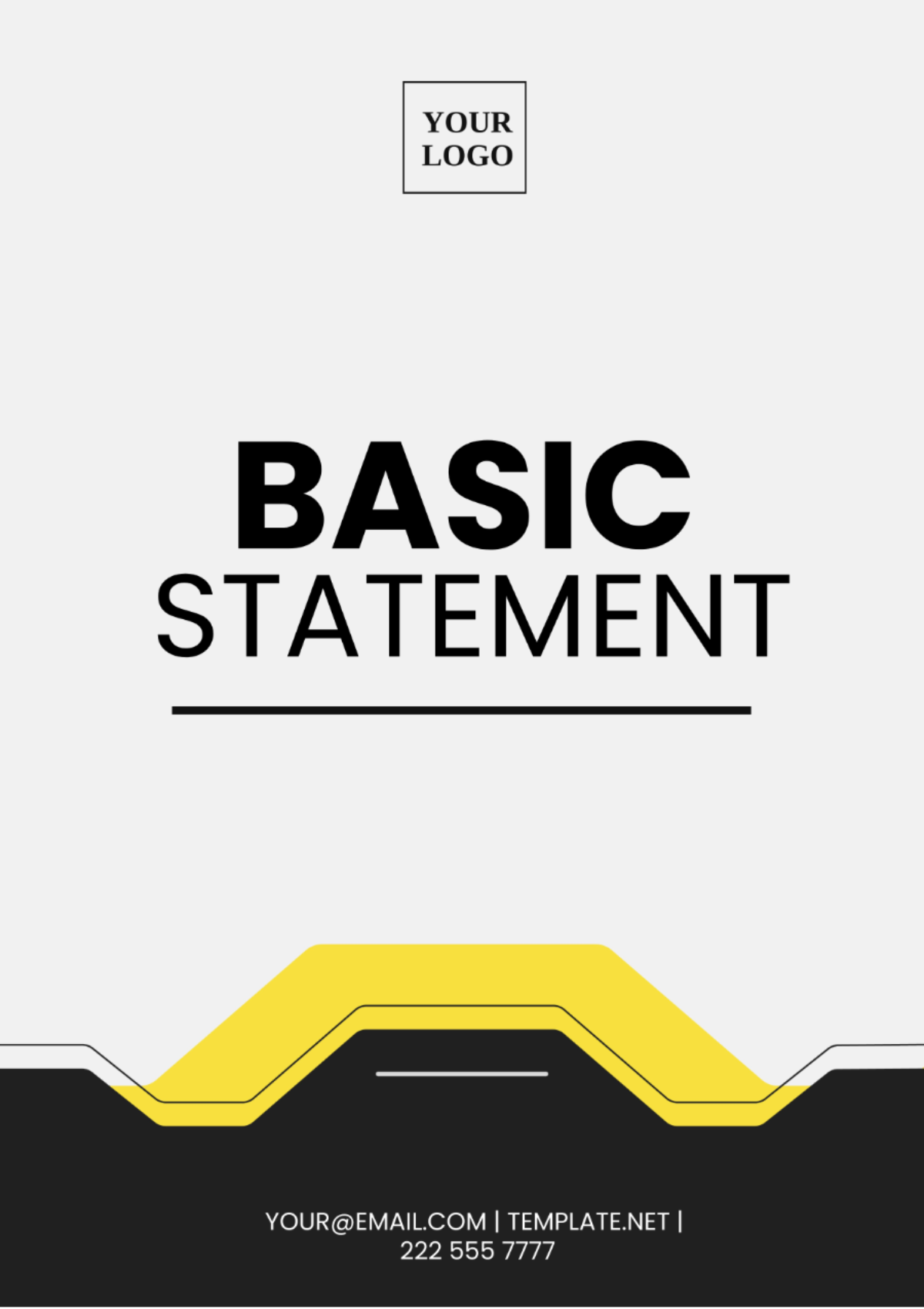 Basic Statement Template - Edit Online & Download Example | Template.net