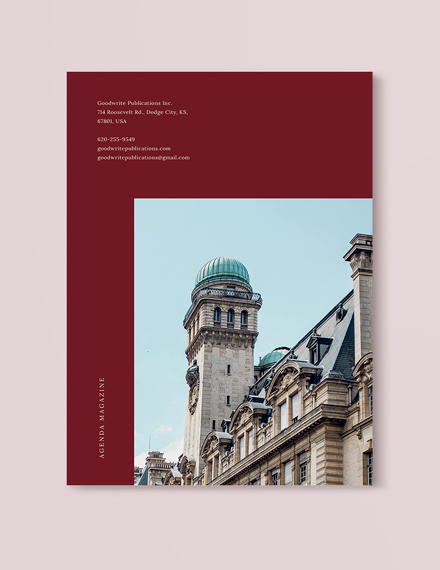 Simple College Magazine Template - InDesign, Word, Apple Pages ...