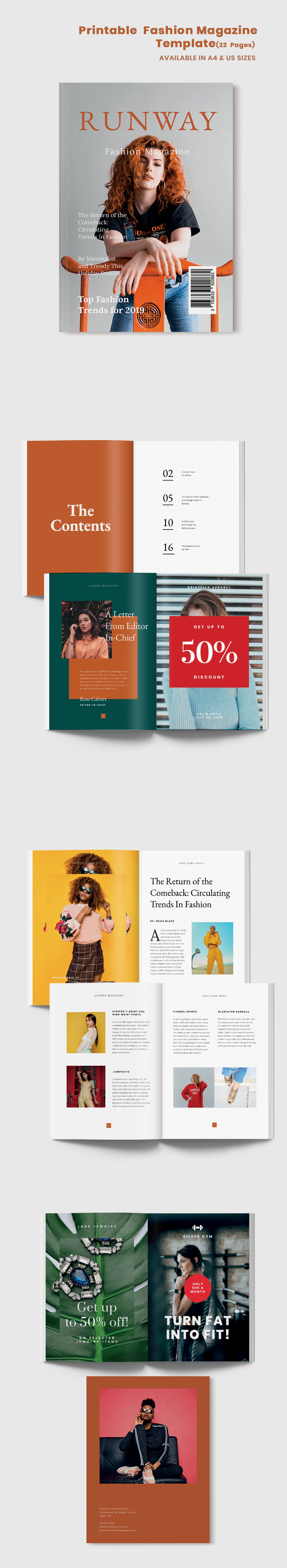 Fashion Magazine Template - InDesign, PSD | Template.net