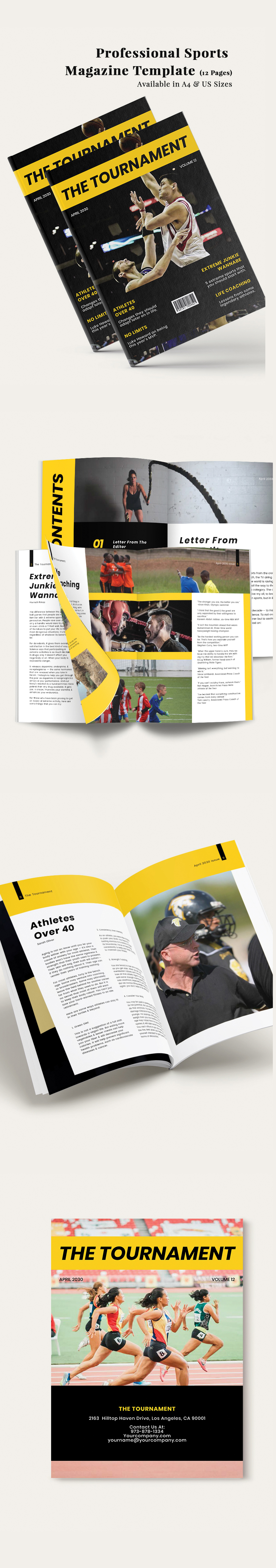 Free Professional Sales Magazine Template - InDesign, Word, PDF ...