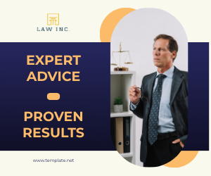 Law Firm Ad Banner Template - Edit Online & Download Example | Template.net