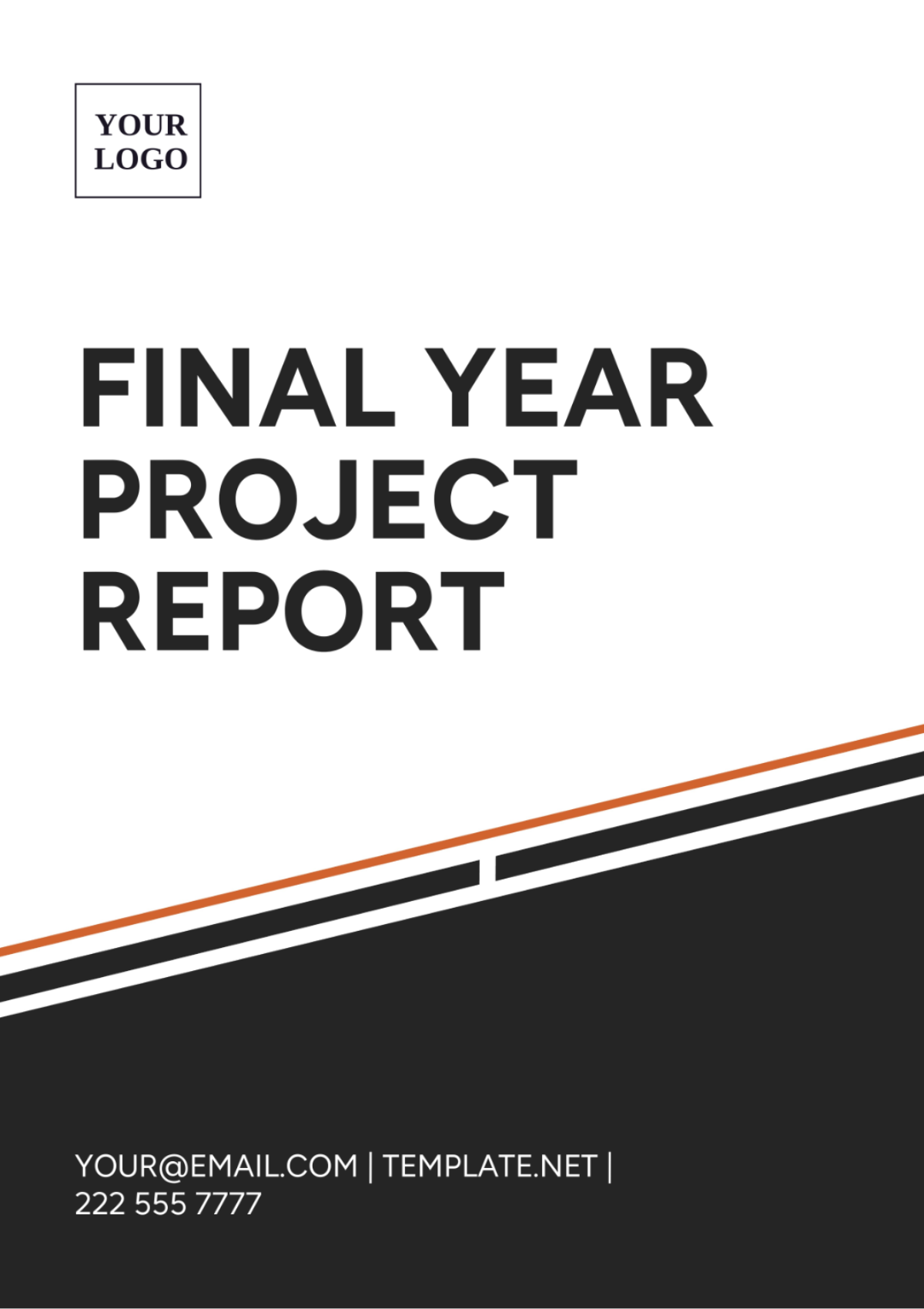 Free Final Year Project Report Template To Edit Online