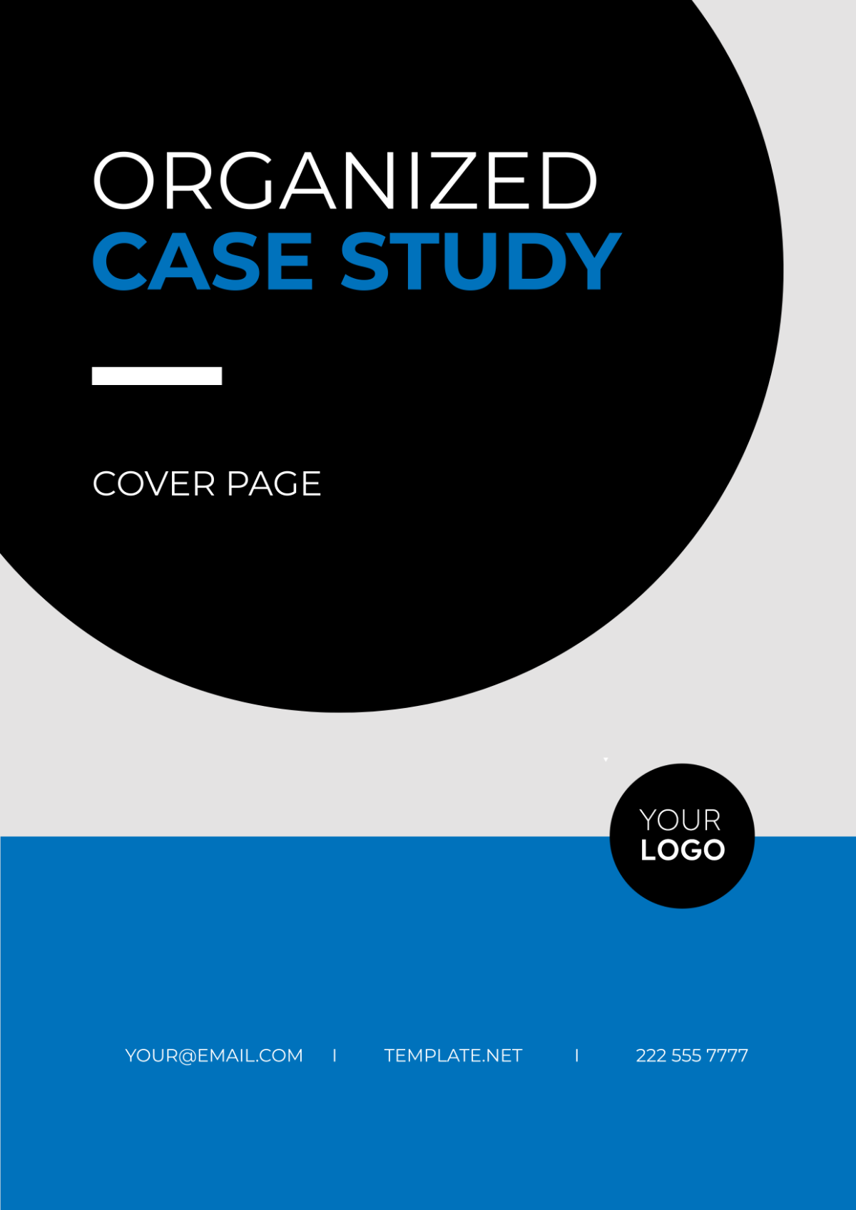 Case Study Organized Cover Page Template - Edit Online & Download ...