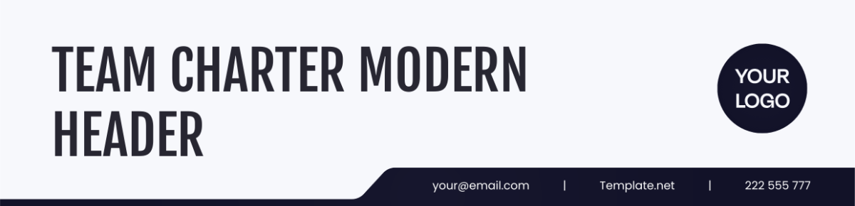 Team Charter Modern Header Template - Edit Online & Download Example ...