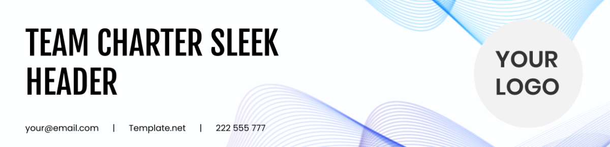Team Charter Sleek Header Template - Edit Online & Download Example | Template.net
