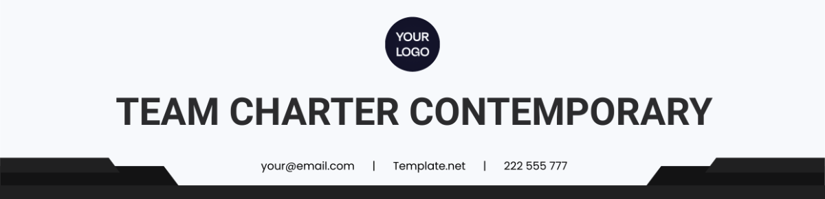 Team Charter Contemporary Header Template - Edit Online & Download ...