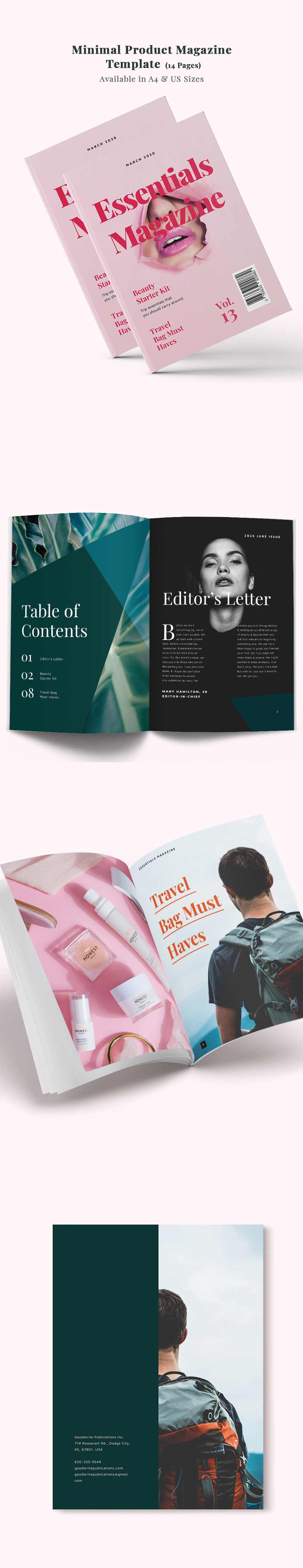 Free Blank Product Magazine Template - InDesign, Word | Template.net