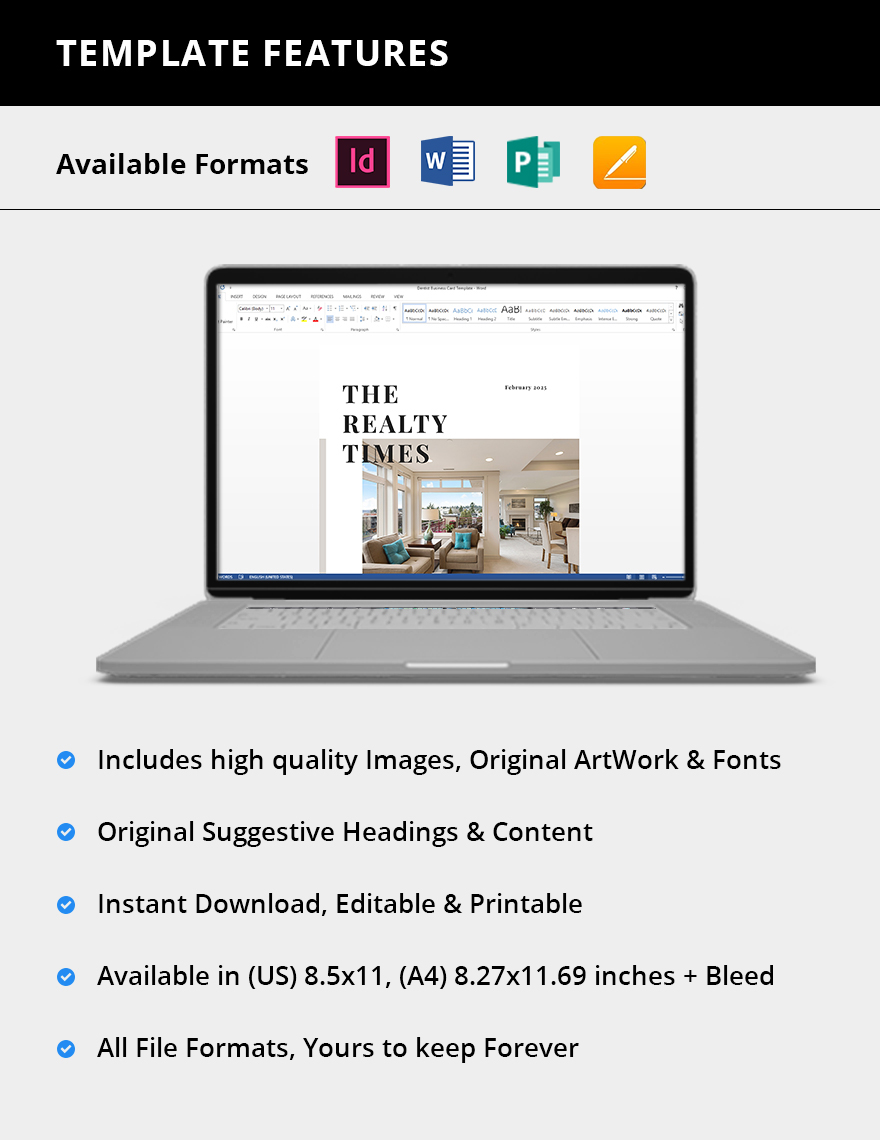 Free Realtor Magazine Template - Download in Word, Apple Pages ...