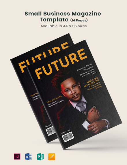 Free Modern Small Business Magazine Template - InDesign, Word ...