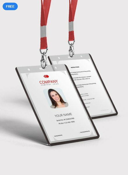 Vertical Press ID Card Template - Edit Online & Download Example ...