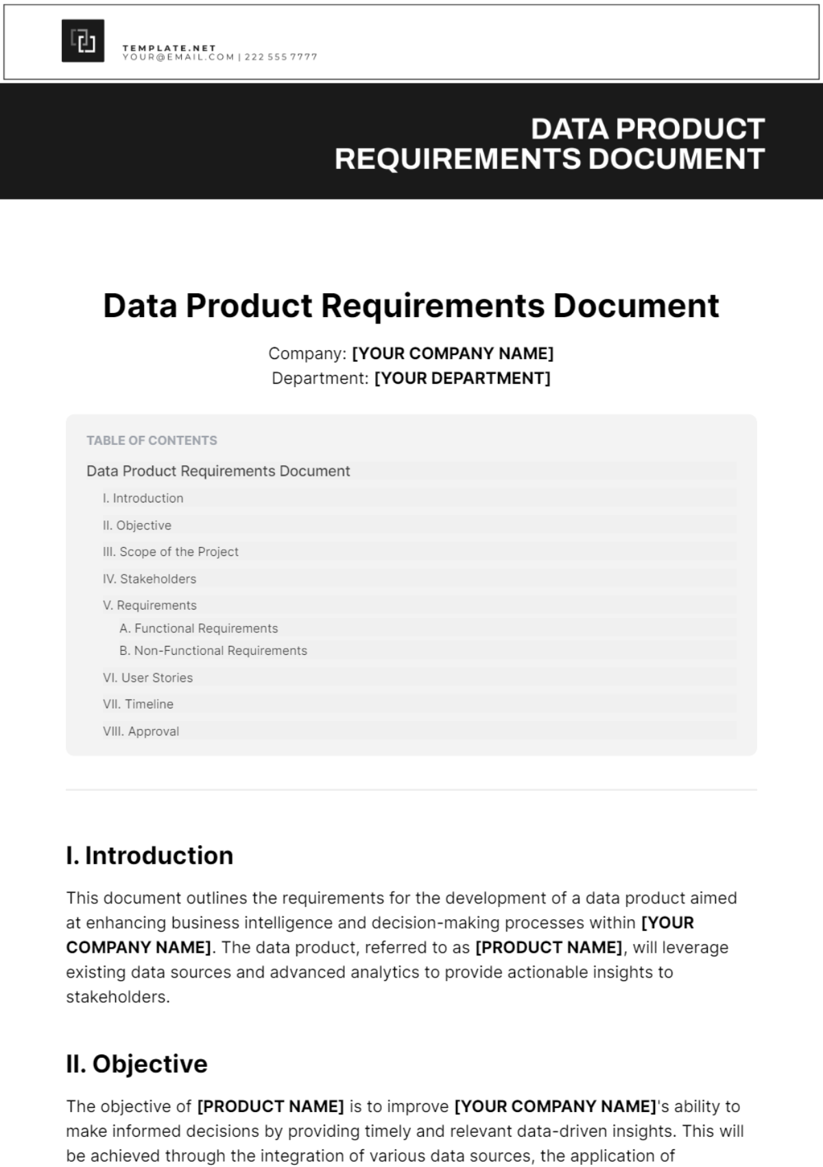 FREE Product Requirements Document Templates Examples Edit Online