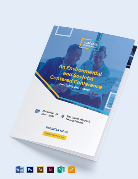 FREE Conference Business Brochure Template - Word (DOC) | PSD ...