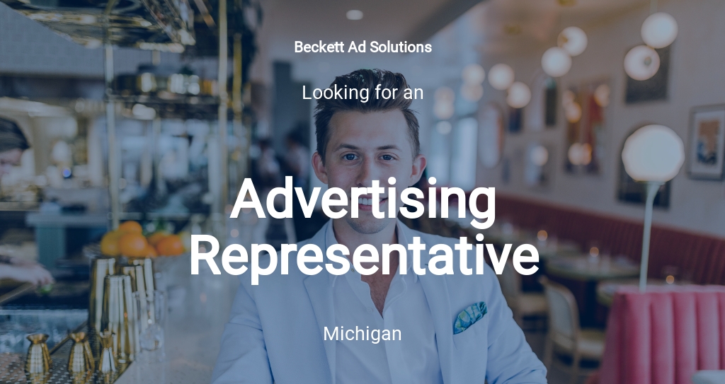 Advertising Sales Representative Job Ad Description Template In Google 