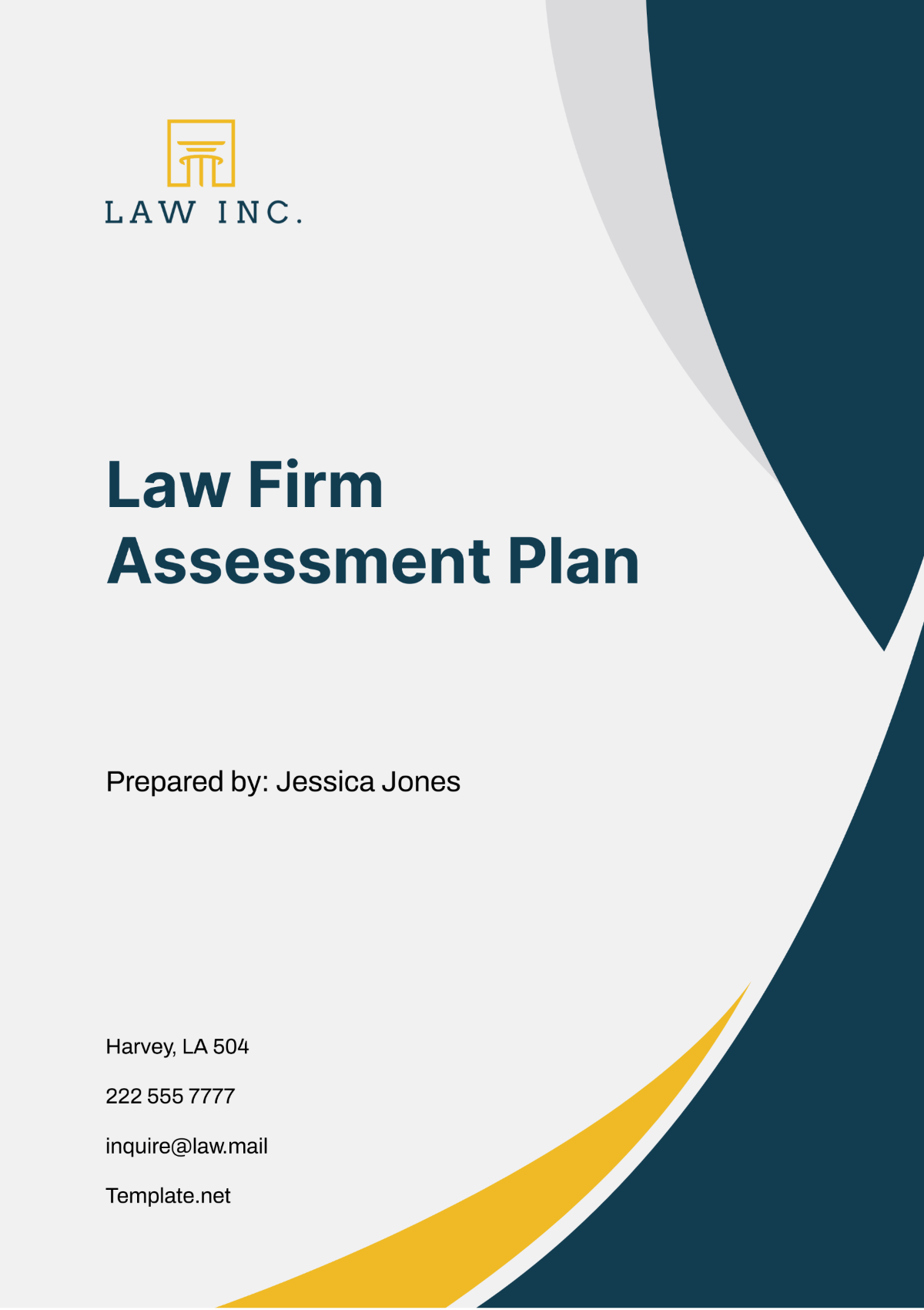 Law Firm Assessment Plan Template - Edit Online & Download Example ...