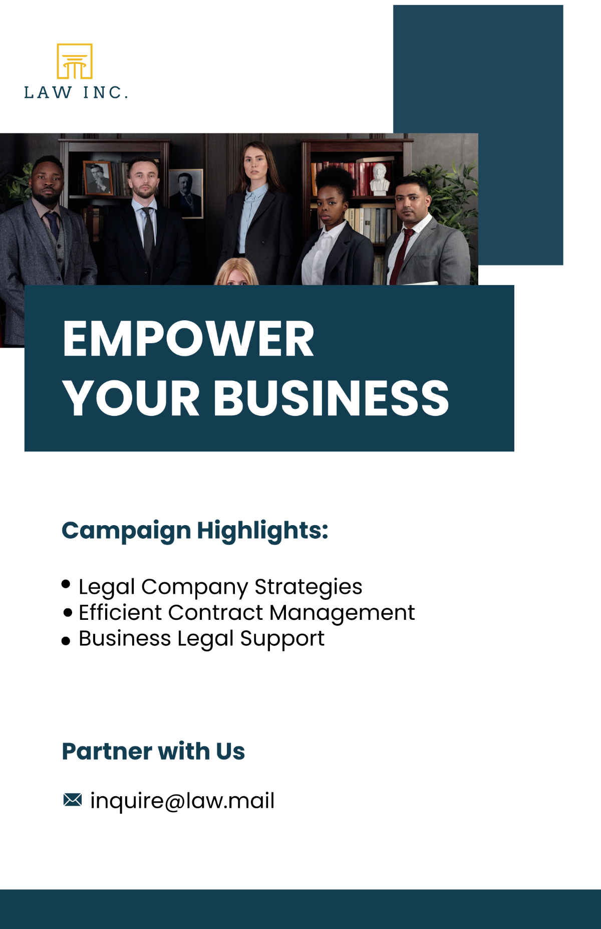 Law Firm Campaign Poster Template - Edit Online & Download Example ...