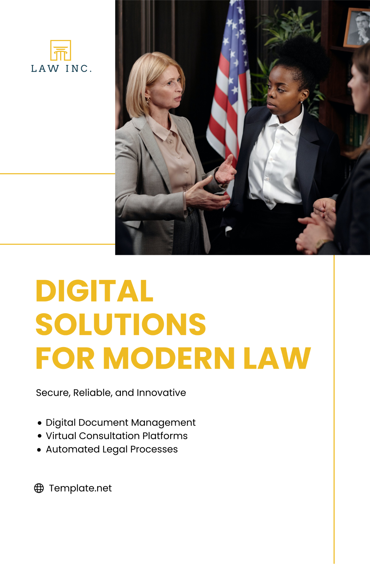 Law Firm Digital Poster Template - Edit Online & Download Example ...