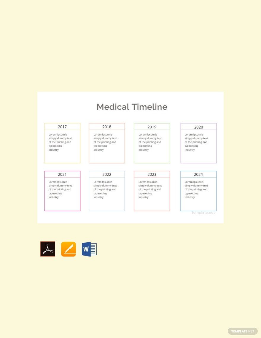 Research Timeline Template - Google Docs, Word, Apple Pages, PDF ...