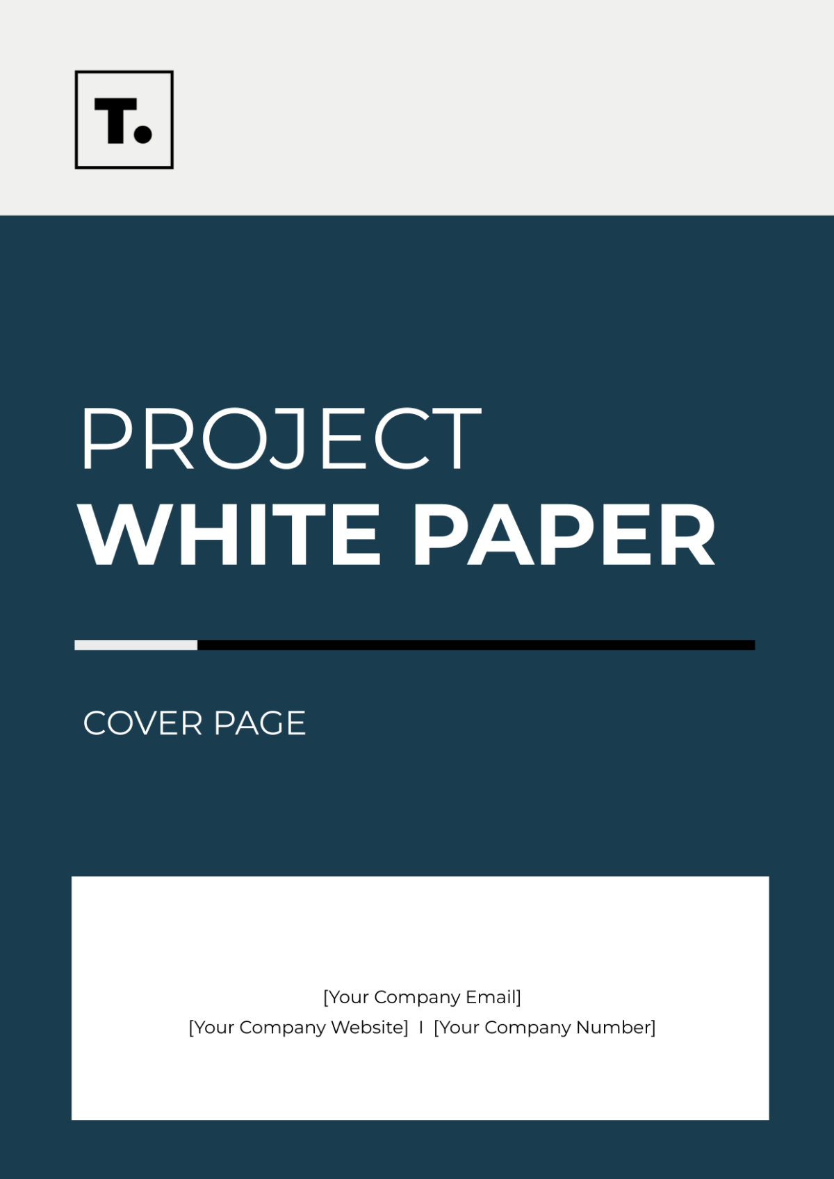Project White Paper Cover Page Templates - Edit Online & Download ...