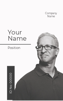 Reception Guest ID Card Template