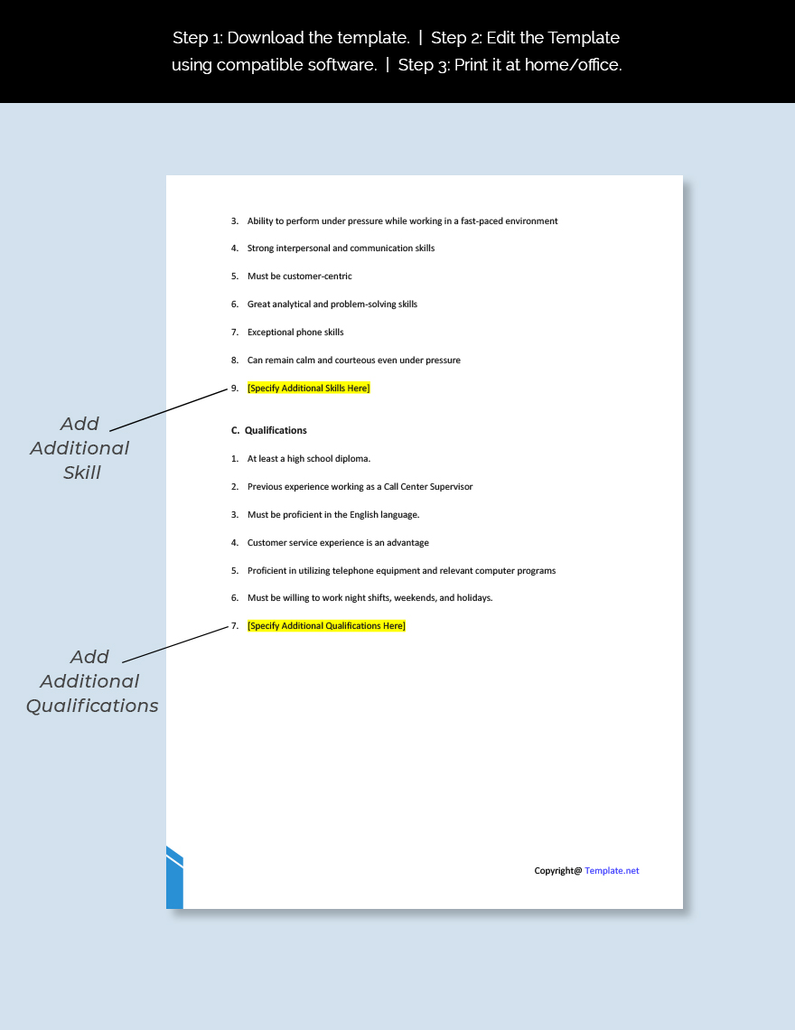 Call Center Supervisor Job Description Template Google Docs Word call-center-supervisor-job-description-template-google-docs-word