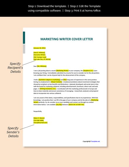 Script Writer Cover Letter Template - Google Docs, Word | Template.net