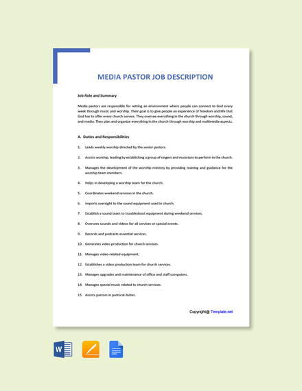 FREE Administrative Pastor Cover Letter Template - Word | Google Doc ...