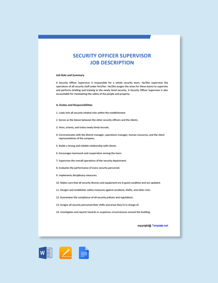 Security Officer Duties