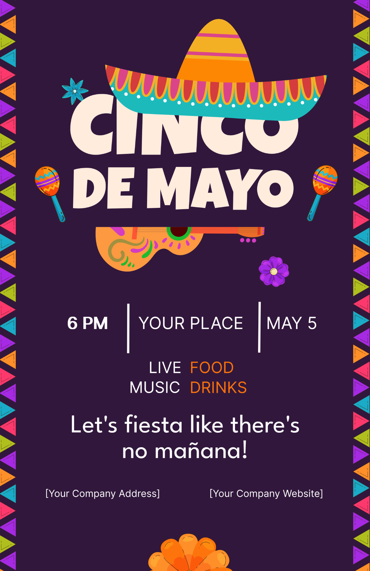Cinco De Mayo Festival Poster Template - Edit Online & Download Example ...