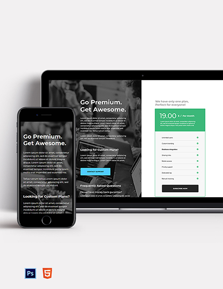 FREE Single Product Ecommerce Website Template - PSD | HTML5 | Template.net
