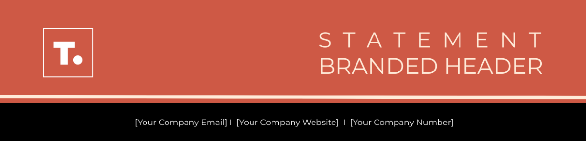 Statement Branded Header Template - Edit Online & Download Example ...