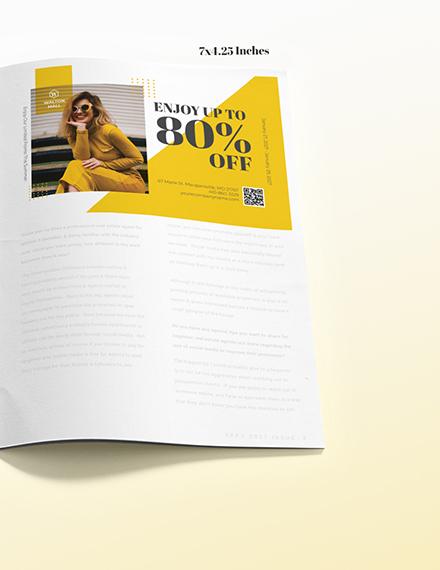 Minimal Magazine Ads Template - InDesign, PSD | Template.net