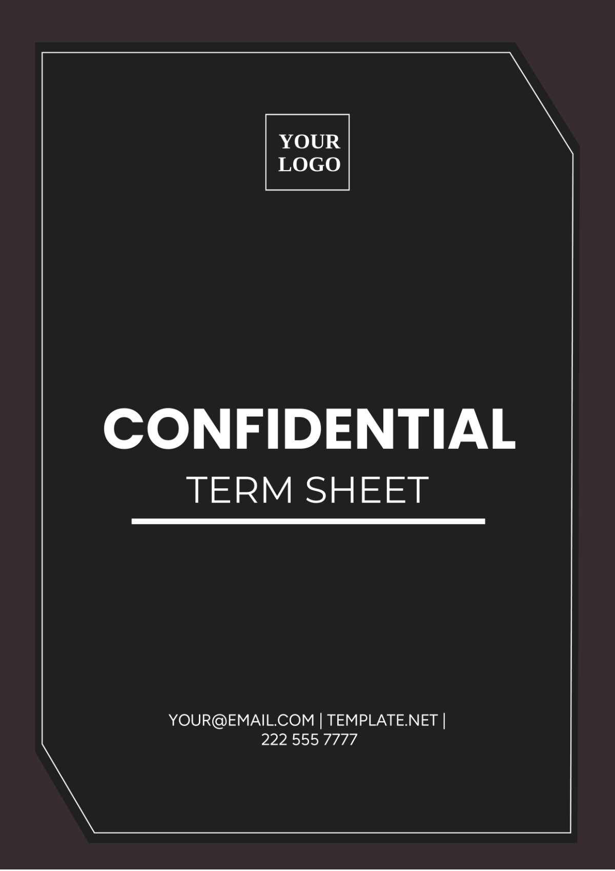 Free Confidential Term Sheet Template - Edit Online & Download ...