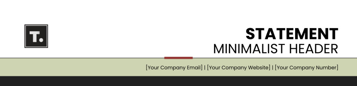 Statement Minimalist Header Templates - Edit Online & Download Example ...