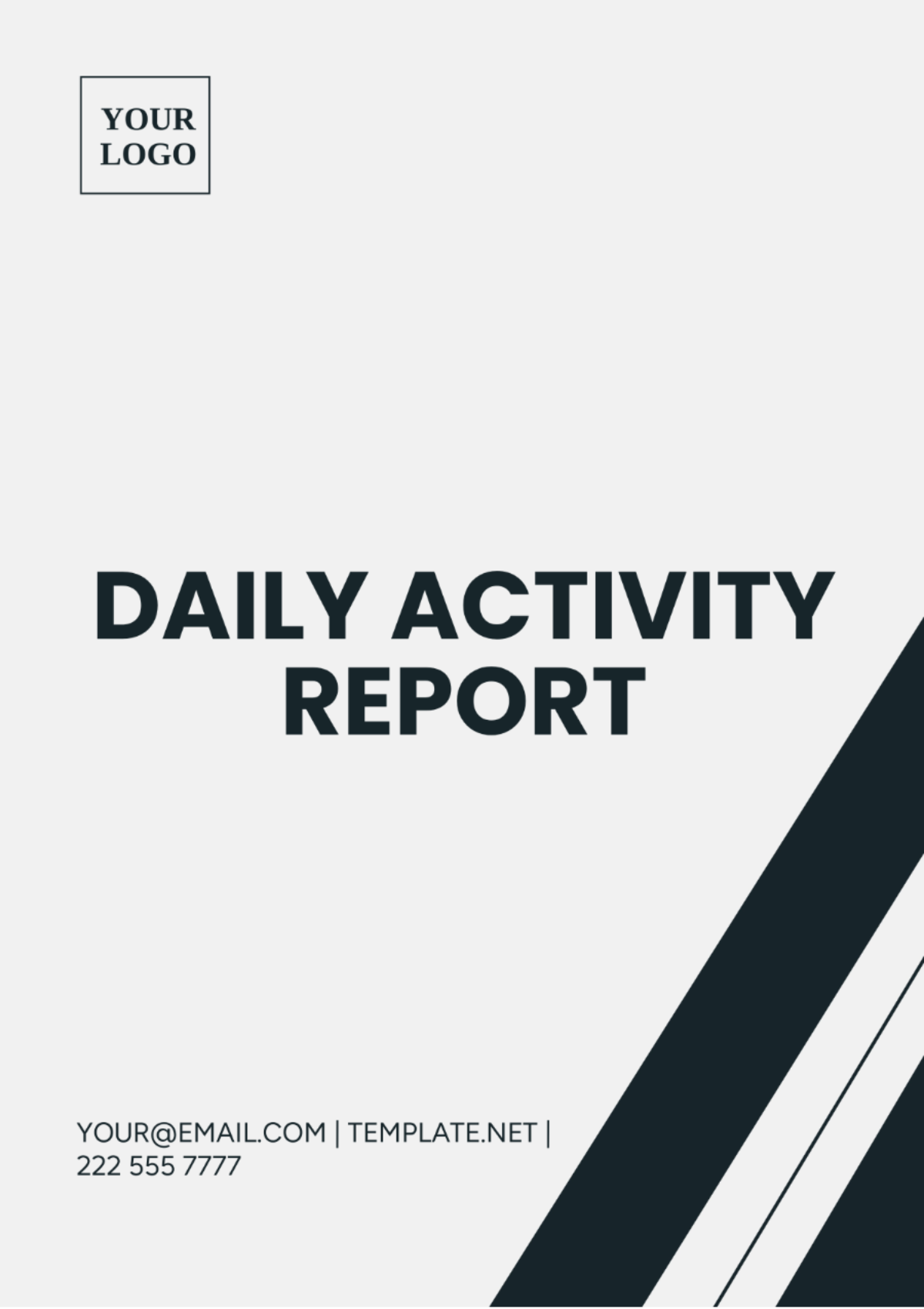 Daily Activity Report Template - Edit Online & Download Example ...