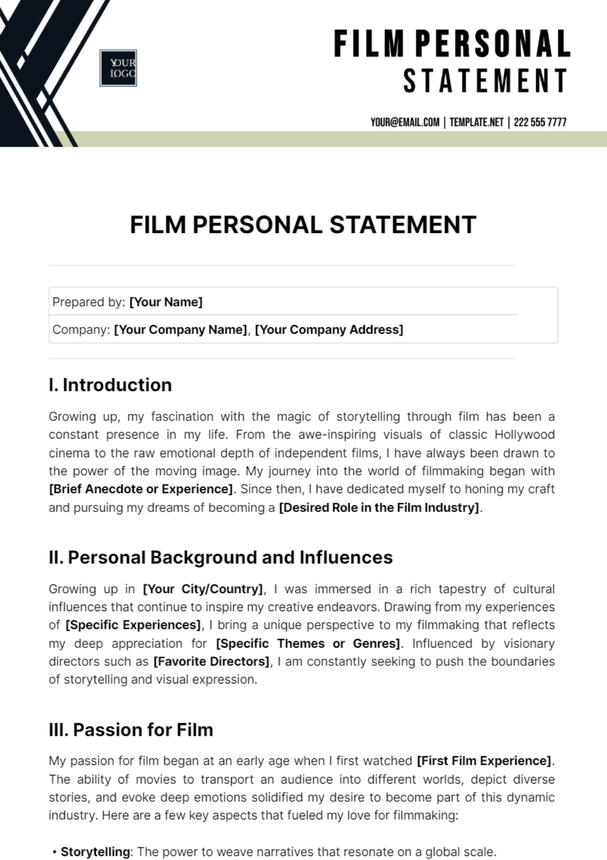 Free Film Templates To Customize Online Free Film Templates To Customize Online