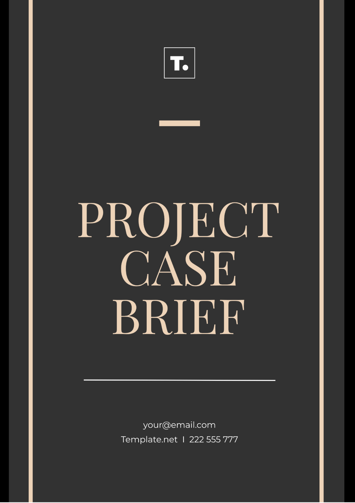 Project Case Brief Template - Edit Online & Download Example | Template.net