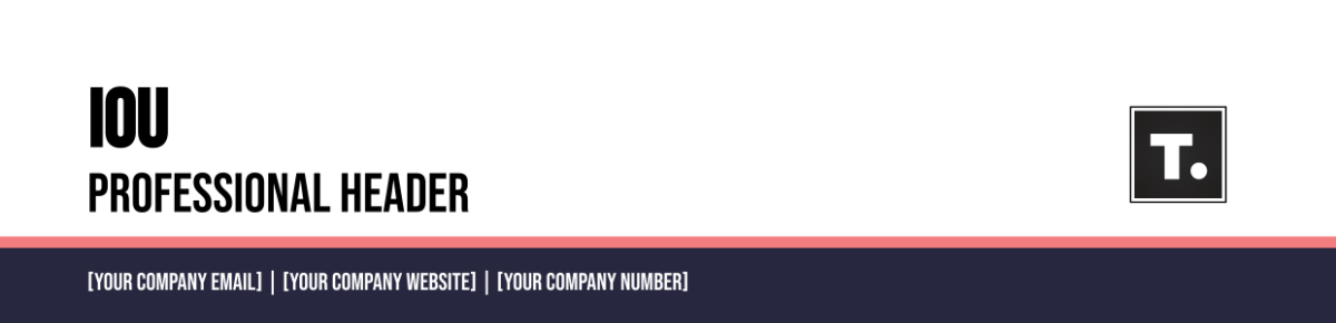 IOU Professional Header Templates - Edit Online & Download Example ...