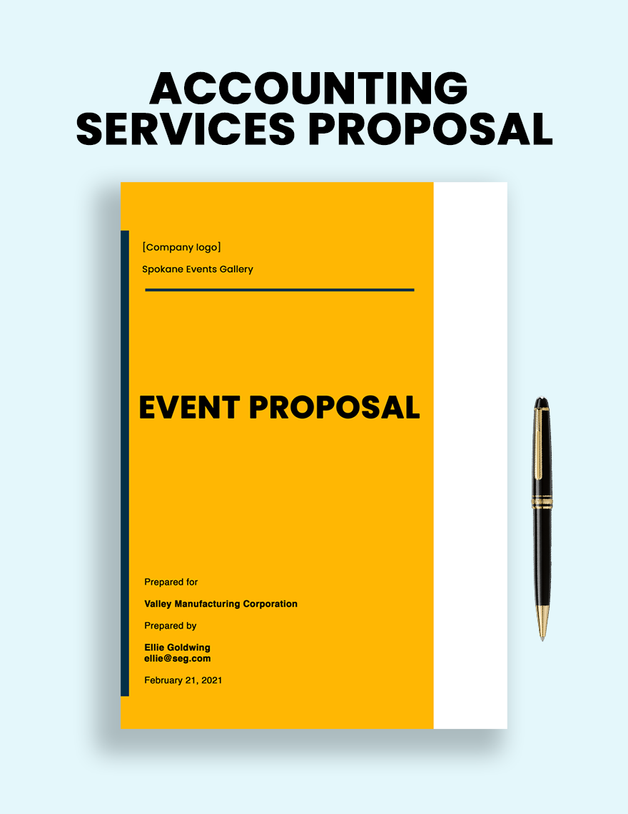 Editable Event Proposal Templates In Word To Download