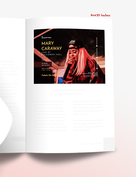 Music Artist Magazine Ads Template - InDesign, PSD | Template.net