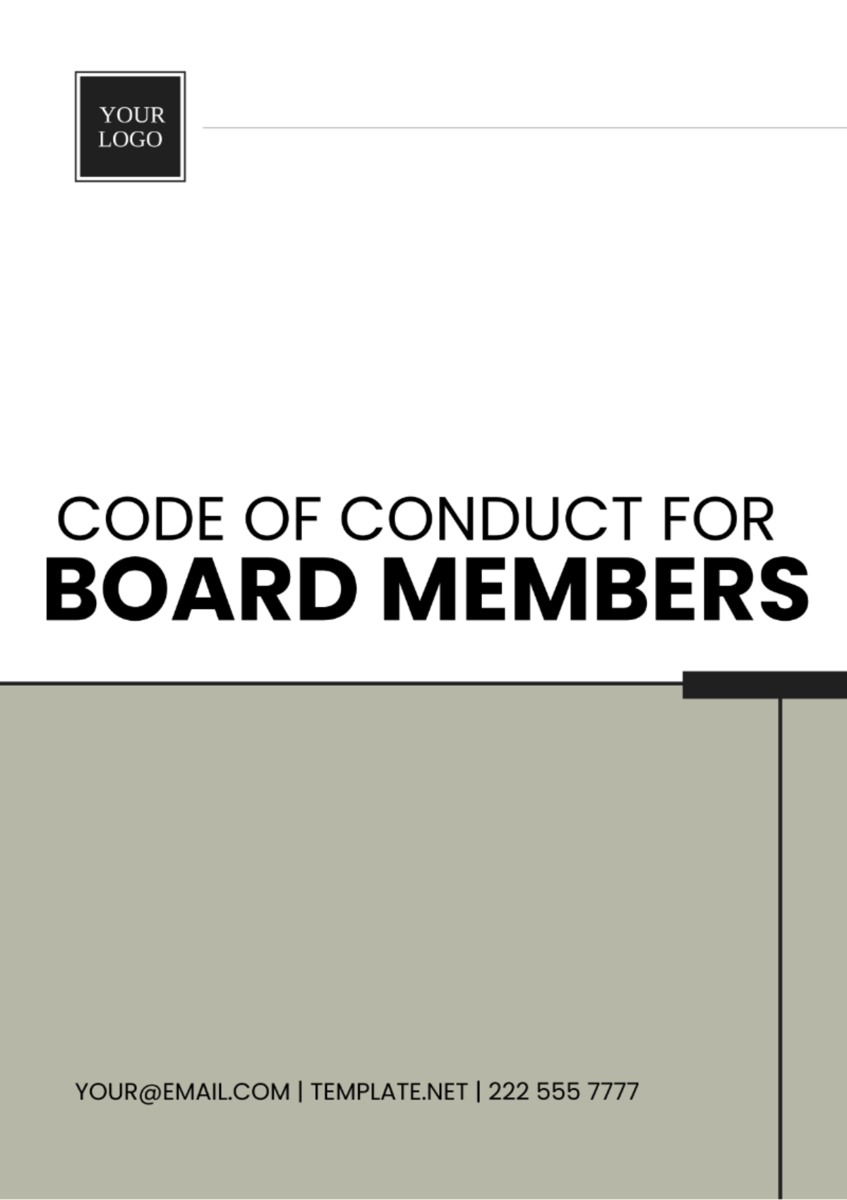 Code of Conduct for Board Members Templates - Edit Online & Download ...