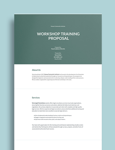 37+ FREE Training Proposal Templates [Edit & Download] | Template.net