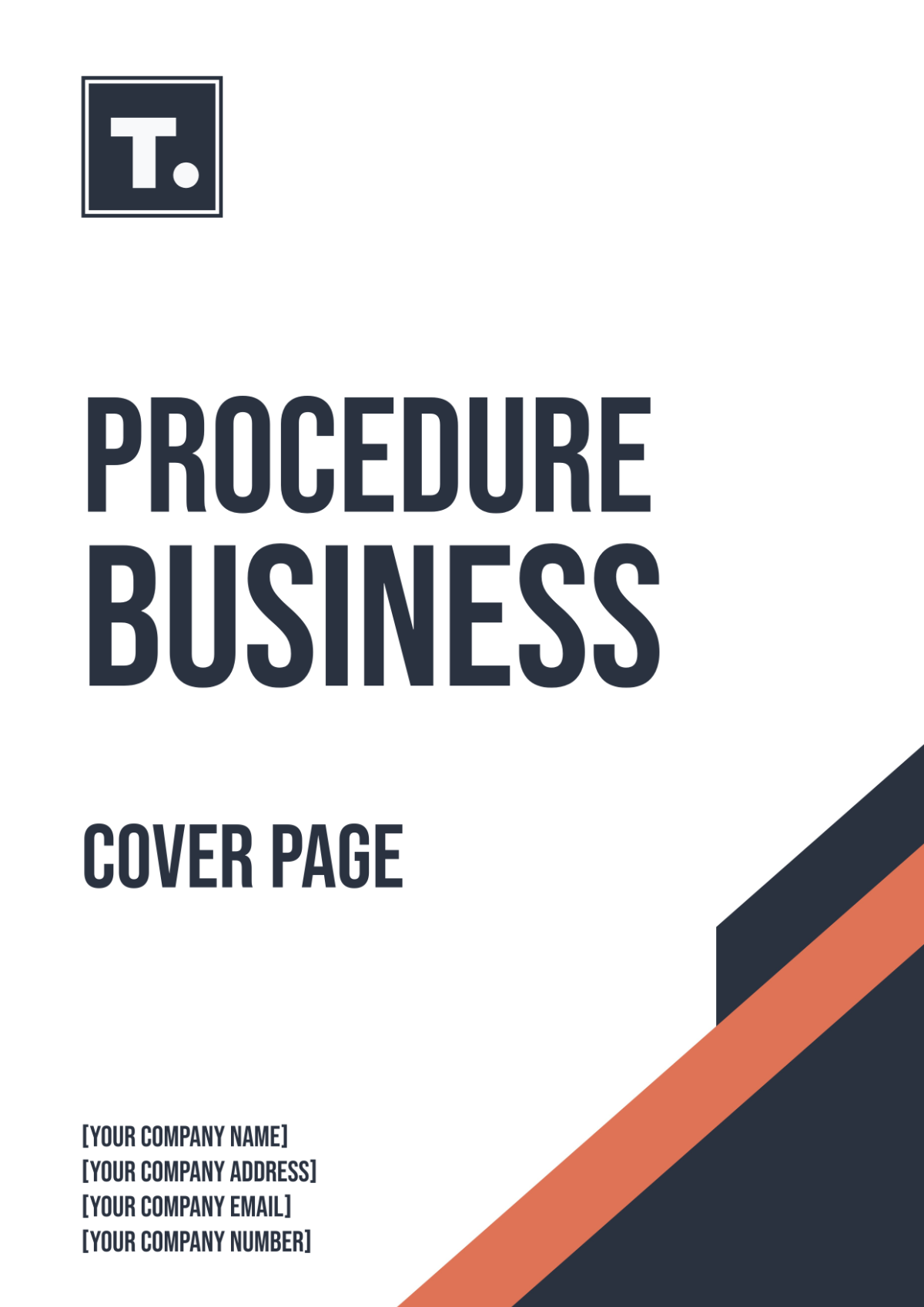 Procedure Business Cover Page Template - Edit Online & Download Example ...