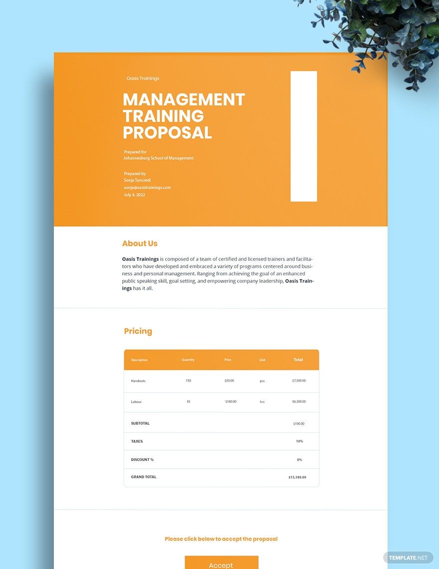Fleet Management Proposal Template - Google Docs, Word, Apple Pages ...