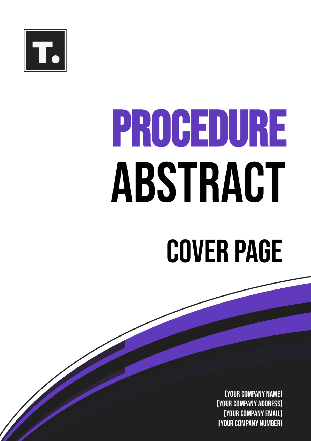 Procedure Abstract Cover Page Template - Edit Online & Download Example ...