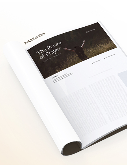 Prayer Church Magazine Ads Template - InDesign, PSD | Template.net