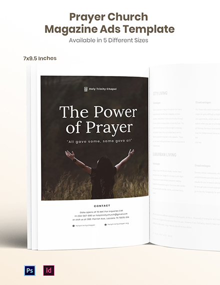 Church Magazine Ads Template - InDesign, PSD | Template.net